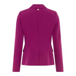 Tamaris Damen Kurzblazer, lila, Gr. 44, unifarben, Web, Obermaterial: 93% Polyester, 7% Elasthan. Futter: 100% Polyester, Blazer, in Trendfarben
