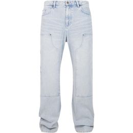 Bequeme Jeans Karl Kani "Karl Kani Herren Karl Kani OG Denim Carpenter Pants", Herren, Gr. 30, Normalgr&ouml;&szlig;en, bleached blau, 85% Baumwolle, 15% Polyester, normal, Jeans