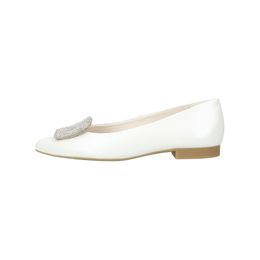 Paul Green Damen Ballerina "Paul Green Ballerinas Glattleder", Gr. 41, wei&szlig;, Glattleder, Schuhe