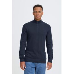 Troyer Blend "BHBartel", Herren, Gr. M, salute, Feinstrick, 100% Baumwolle, Strukturmuster, Basic, normal normal, ohne Ausschnitt, Pullover Troyer, Klassischer Feinstrick-Pullover mit Stehkragen und Rei&szlig;verschluss