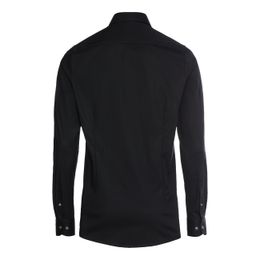 OLYMP Herren Businesshemd "OLYMP Level Five, Body Fit, New York Kent", schwarz, Gr. 45, 97% Baumwolle, 3% Elastolefin, Hemden