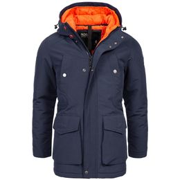 INDICODE JEANS Parka Herren Gr&ouml;&szlig;e XL navy / mischfarben / orange