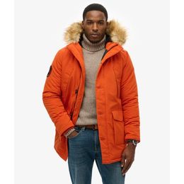 Superdry Herren Everest Parka mit Kapuze und Kunstfellbesatz Orange - Gr&ouml;&szlig;e: L 10202020004915BR003