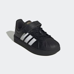 Damen Sneaker "STREETTALK", adidas Sportswear, Gr. 33core schwarz, cloud wei&szlig;, gold metallic, Synthetik, Schuhe, inspiriert vom Design des adidas