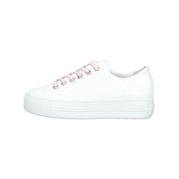 Paul Green Damen Sneaker "Paul Green Sneaker Leder", Gr. 38,5wei&szlig; lack, Leder, Schuhe