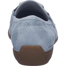 Josef Seibel Damen Slipper "Fenja 34", Gr. 36, blau, Veloursleder, Schuhe, Schlupfschuh, Businessschuh, Komfortschuh in Weite G (=weit)