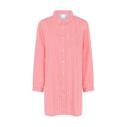 CCDK COPENHAGEN Damen Pyjama "CCDK Copenhagen sleep shirt Mary", Gr. XSgeranium pink stripe, Obermaterial: 100% Baumwolle, Homewear-Sets