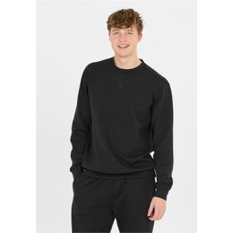 Virtus Herren Sweatshirt "Taro", schwarz, Gr. XXXL, unifarben, 78% Polyester, 17% Viskose, 5% Elasthan, Sweatshirts, im angesagten Crewneck-Design