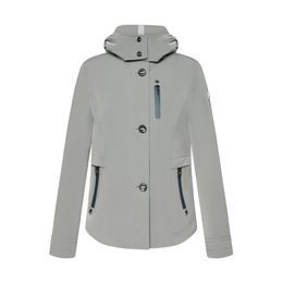 Gil Bret Damen Sommerjacke "Damen mit abnehmbarer Kapuze", grau, Gr. 42, Obermaterial: 100% Polyester. Besatz: 100% Polyester. Futter: 100%