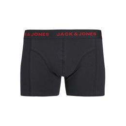 Jack & Jones JACK & JONES Herren Trunk "JACRUDOLPH TRUNKS 3 PACK", Gr. Lschwarz navy pack:schwarz navy, schwarz navy, Jersey, Obermaterial: 95% Baumwolle, 5%