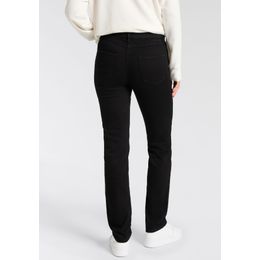 MAC Damen Slim-fit-Jeans "MELANIE", schwarz, Gr. 36, unifarben, Denim/Jeans, Obermaterial: 90% Baumwolle, 8% Polyester, 2% Elasthan, Jeans, mit