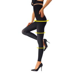 Lascana Damen Highwaist Leggings "glatter Stoff, leichter Formeffekt", Gr. 36, schwarz, Trikot, Obermaterial: 80% Polyamid, 20% Elasthan, unifarben,