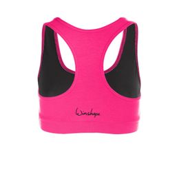 WINSHAPE Damen Sport-Bustier "WVR1", pink, Gr. L, Obermaterial: 90% Baumwolle, 10% Elasthan, BHs