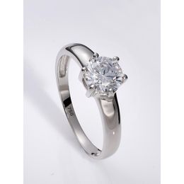 Lady Damen Fingerring, 17, Gold Metall, wei&szlig;, Gold, Metall, Fingerringe