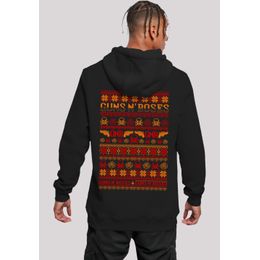 F4NT4STIC Herren Kapuzenpullover "Guns And Roses Christmas", schwarz, Gr. XL, Obermaterial: 65% Baumwolle, 35% Polyester, Pullover, Premium Qualit&auml;t