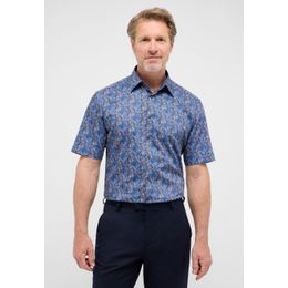 Eterna Herren Kurzarmhemd "MODERN FIT", blau, Gr. 44, Twill, 100% Baumwolle, Hemden, NON IRON (b&uuml;gelfrei)