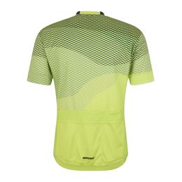 Ziener Herren Radtrikot "NEMIC-Z"bitter lemon, Gr. 56, Obermaterial: 100% Polyester; Obermaterial 2: 90% Polyester, 10% Elasthan, Trikots