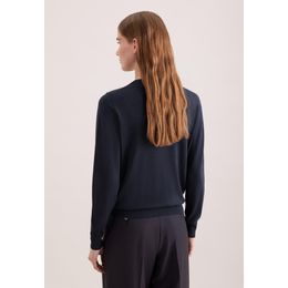 Seidensticker Damen Strickpullover, schwarz, Gr. XL, unifarben, 90% Wolle, 10% Seide, Pullover, Sweater Uni