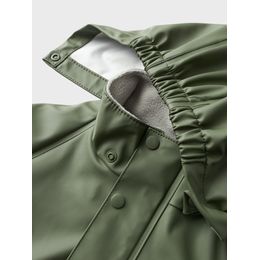 name it Jungen Regenmantel "NKNDRY10 Regenjacke und Hose im Set", gr&uuml;n, Gr. 140, unifarben, Web, Obermaterial: 100% Polyester, M&auml;ntel, Keine Latzhose
