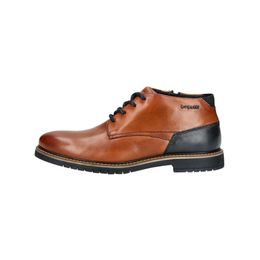 Bugatti Herren Schn&uuml;rschuh "Bugatti Stiefelette Leder", Gr. 42cognac, Leder, Schuhe