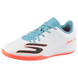 Skechers M&auml;dchen Fu&szlig;ballschuh "JR YOUTH IC, Skechers Skx_2 Jr Youth Ic", Gr. 33wtqp wei&szlig;, Lederimitat, Schuhe, Indoor Court Schuh mit leichter