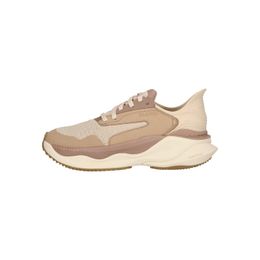 Clarks Damen Sneaker "Clarks Pace", Gr. 42, beige, Kunstfaser, Schuhe, mit weichem Fu&szlig;bett