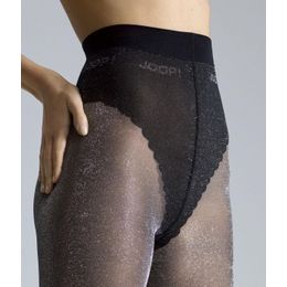 JOOP! JOOP Damen Feinstrumpfhose "fine for your daily glamour", Gr. 38, schwarz, Obermaterial: 71% Polyamid, 19% metallisierte Fasern, 10% Elasthan,