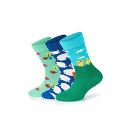 Happy Socks Socken 'Eastern Chicken-Bunny-Bouquet' Jungen Gr&ouml;&szlig;e 28/31 bunt