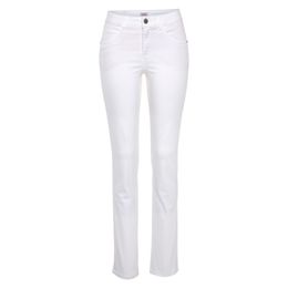 Kangaroos Damen Relax-fit-Jeans "RELAX-FIT HIGH WAIST", wei&szlig;, Basic, Gr. 34, Denim/Jeans, Obermaterial: 98% Baumwolle, 2% Elasthan, Jeans,