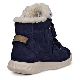 Ecco M&auml;dchen Klettstiefel "SP.1 Lite Infant", Gr. 21, blau, Nubukleder, Schuhe, Winterstiefel, Winterboots, waterproof, mit SHOCK-POINT-Technologie