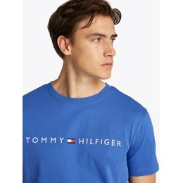 Herren T-Shirt "SS TEE", Tommy Hilfiger Underwear, Gr. S, blau, Single Jersey, Obermaterial: 100% Baumwolle, unifarben, Basic, Shirts, mit Logo