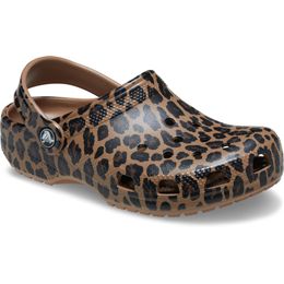 Crocs Kinder Clog "Classic Animal Clog", Gr. 36braun leopard, Croslite , animal-print, Schuhe, Sommerschuh, Strandschuh, Sandale mit schwenkbarem