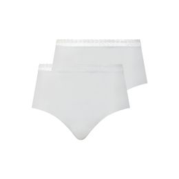 Chantelle Damen Slip "Slip Taillen Slip Cozy Chic 2P 2er Pack", Gr. XL, wei&szlig;, Obermaterial: 80% Modal CMD. 20% Elasthan EL., Unterhosen