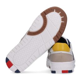 Tommy Hilfiger M&auml;dchen Sneaker, Gr. 37, beige, Synthetik, Schuhe, Retro Sneaker, Freizeitschuh mit Rei&szlig;verschluss