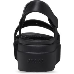 Crocs Damen Plateausandale "Brooklyn 4U", Gr. 42schwarz, Croslite , unifarben, Schuhe, Sommerschuh, Sandalette, Riemchensandale mit Klettverschluss