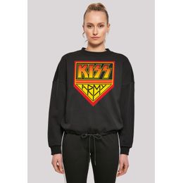 F4NT4STIC Damen Sweatshirt "Kiss Army Logo", schwarz, Gr. XS, Obermaterial: 65% Baumwolle, 35% Polyester, Sweatshirts, Premium Qualit&auml;t