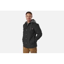 Dickies Herren Arbeitsjacke "Dickies Workwear Jacken DUCK SHIRT JKT", schwarz, Gr. XL, Obermaterial: 100% Baumwolle. Futter: 100% Polyester.