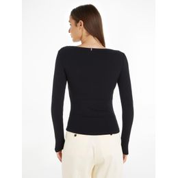 Tommy Hilfiger "SLIM 5X2 RIB O-NK LS" mit Struktur