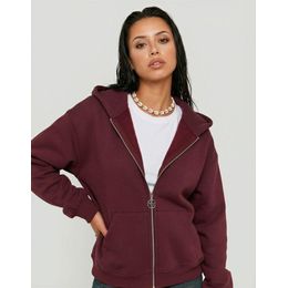 Tally Weijl Damen Kapuzensweatjacke "SSWCOSKIMA"fig, Gr. XS, unifarben, Sweatware, Obermaterial: 65% Baumwolle, 35% Polyester, Sweatjacken,