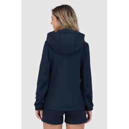 alife and kickin ALIFE & KICKIN Damen Hybridjacke "SoleneAKA", blau, Gr. XS, unifarben, Web, Obermaterial: 95% Polyester, 5% Elasthan, Jacken, mit Kapuze und