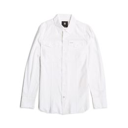 G-Star Raw G-STAR Damen Langarmshirt "Slim Pocket Hemd", wei&szlig;, Gr. XXS, Obermaterial: 100% Modal, Shirts