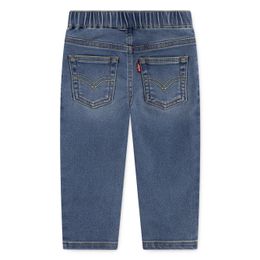 LEVI'S KIDS M&auml;dchen Schlupfjeans "LVB SLIM DOBBY PULL ON", blau, Gr. 3M, Denim/Jeans, Obermaterial: 61% Baumwolle, 38% Polyester, 1% Elasthan, Jeans,