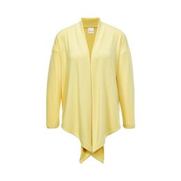 Madeleine Mode MADELEINE Damen Strickjacke "Strickjacke Strickjacke aus recyceltem Material", gelb, Modern, Gr. 38, Obermaterial: 100% Polyester PES., Strickjacken