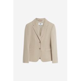Cinque Damen Jackenblazer "CILARNI"beige, Gr. 40, Web, Obermaterial: 64% Baumwolle, 33% Polyester, 3% Elasthan, Blazer, Reverskragen, Slim-Fit,