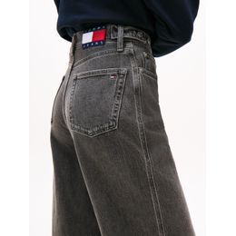 Tommy Jeans Damen Loose-fit-Jeans "CLAIRE HR WD TAB CI4171", grau, Gr. 33, unifarben, Denim/Jeans, Obermaterial: 99% Baumwolle, 1% sonstige Fasern,