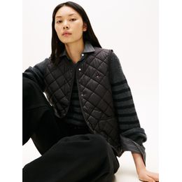 Tommy Hilfiger Damen Steppweste "LW PADDED REG QUILTED VEST", schwarz, Gr. XS, unifarben, Steppware, Obermaterial: 100% Nylon, Westen