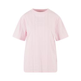 Karl Kani Damen T-Shirt "Karl Kani Signature Pinstripe Os T-Shirt"pink, Gr. L, bedruckt, 100% Baumwolle, Shirts