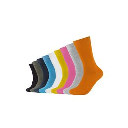 Camano Damen Socken "Socken 9er Pack", Gr. 35, bunt, 80% Baumwolle, 17% Polyamid, 3% Elasthan, uni, Socken