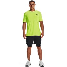 Under Armour Herren 2-in-1-Shorts "UA VANISH WOVEN 2IN1 STS", schwarz, Gr. XL, Obermaterial: 100% Polyester, Hosen, 2-in-1-Design, schnelltrocknend,