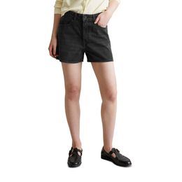 Marc O'Polo Damen Shorts "aus Rigid-Denim", schwarz, Gr. 31, MARC O'POLO DENIM, unifarben, Obermaterial: 100% Baumwolle, Hosen